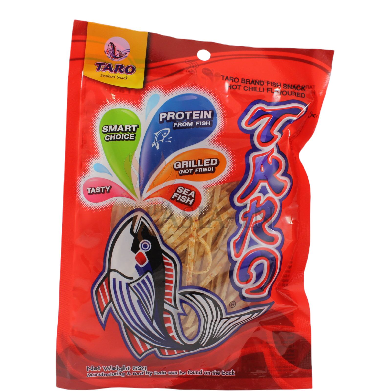 Taro Hot Chili Fisch Snack 52g