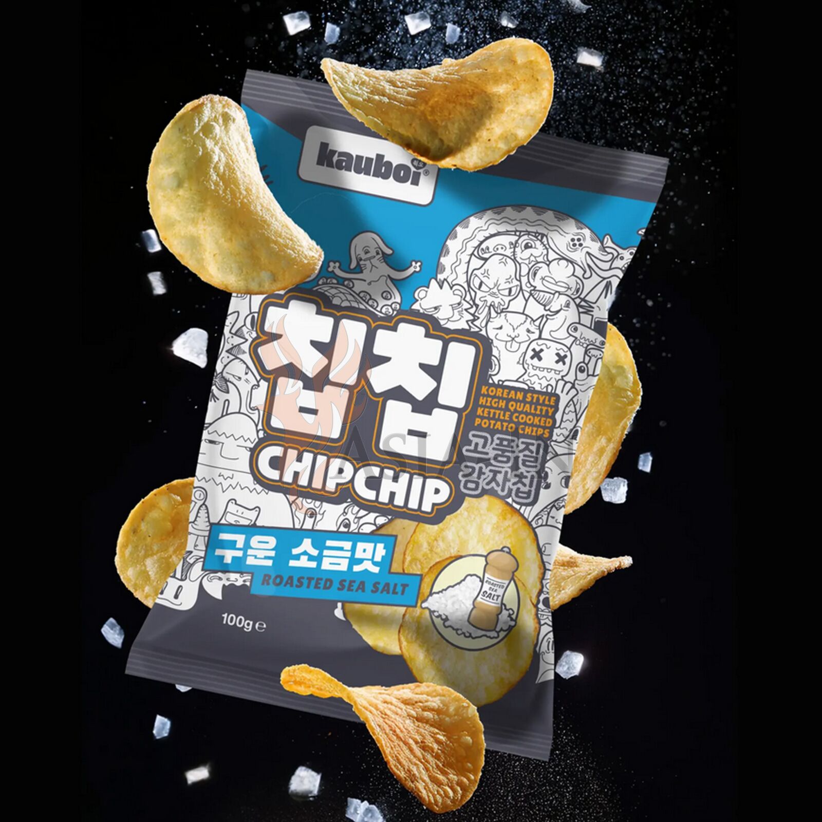 Kauboi - Chip Chip - Roasted Sea Salt - Koreanische Kartoffelchips